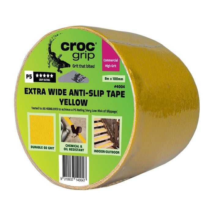 Croc Grip 8m x 100mm Yellow Anti-Slip Tape - Bunnings Australia