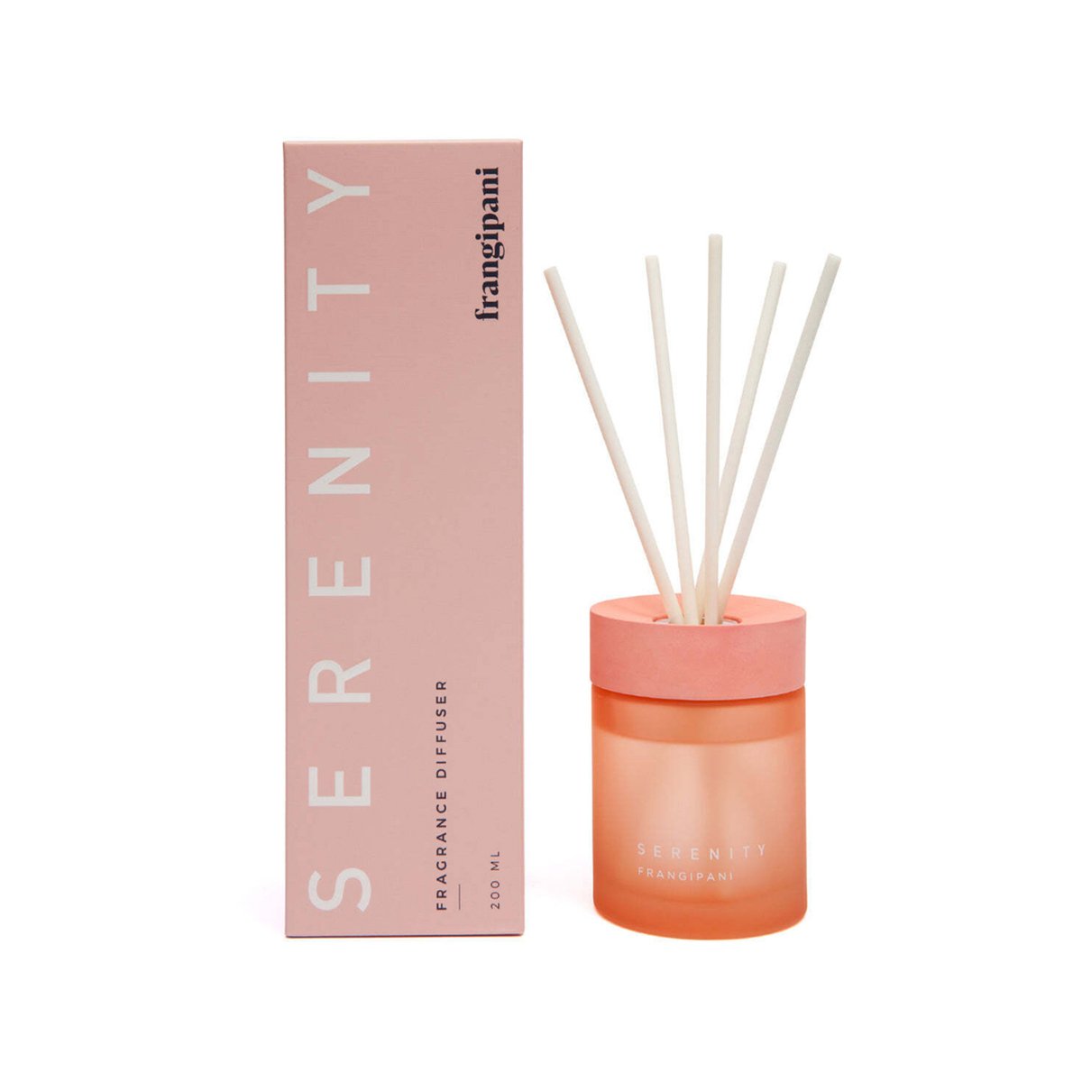 Serenity Coloured Core 200ml Reed Diffuser Fragrance - Frangipani ...