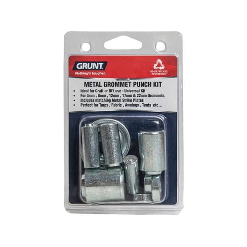 Grunt 5 Punch Metal Tool Webbing Accessory Kit - Bunnings Australia
