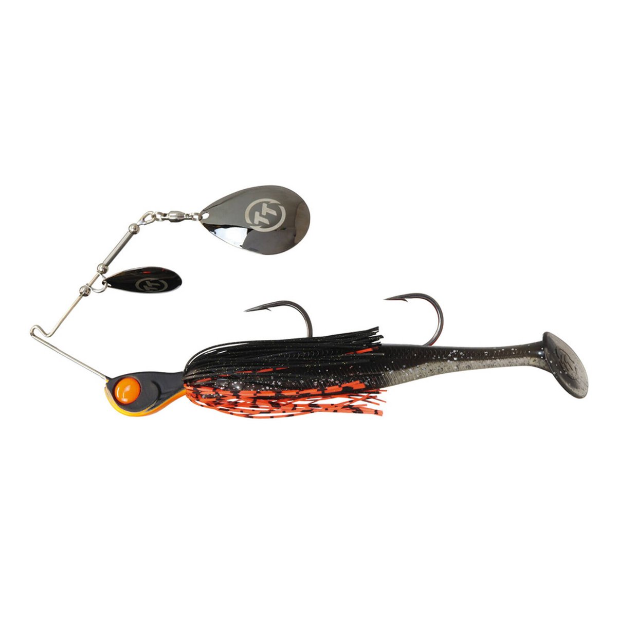 TT Lures 1oz Tornado+ Double Colorado Rigged Spinnerbait Lure - ORANGE ...