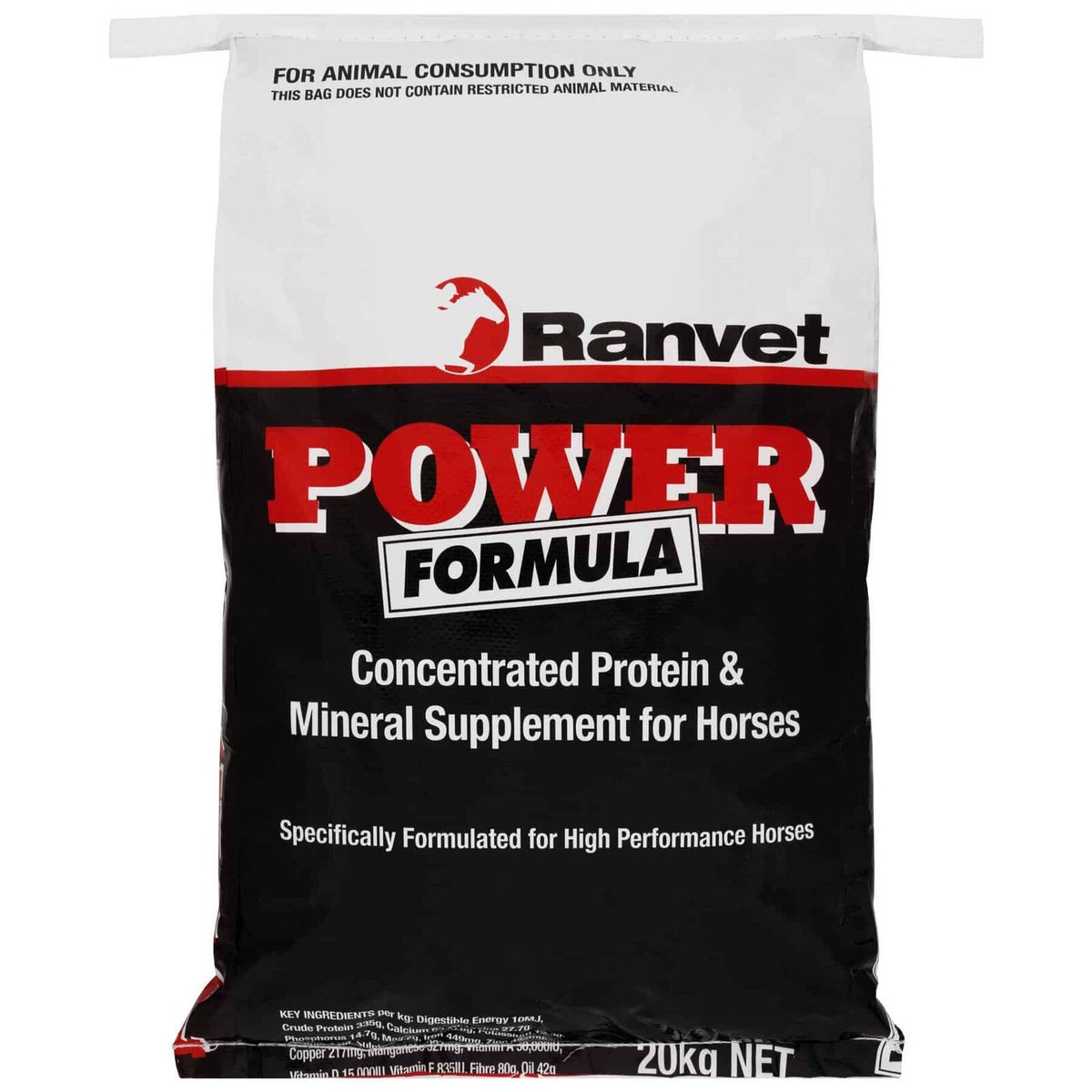 Ranvet Power Formula Horses Protein & Mineral Supplement 20kg ...