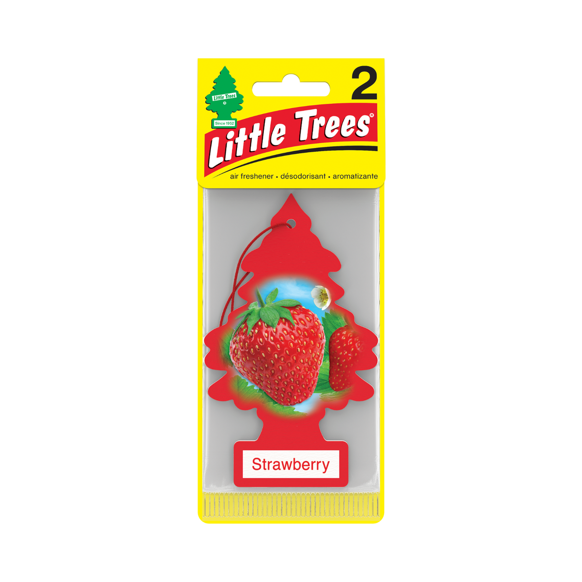Little Trees Strawberry Hanging Tree Air Freshener - 2 Pack - Bunnings ...