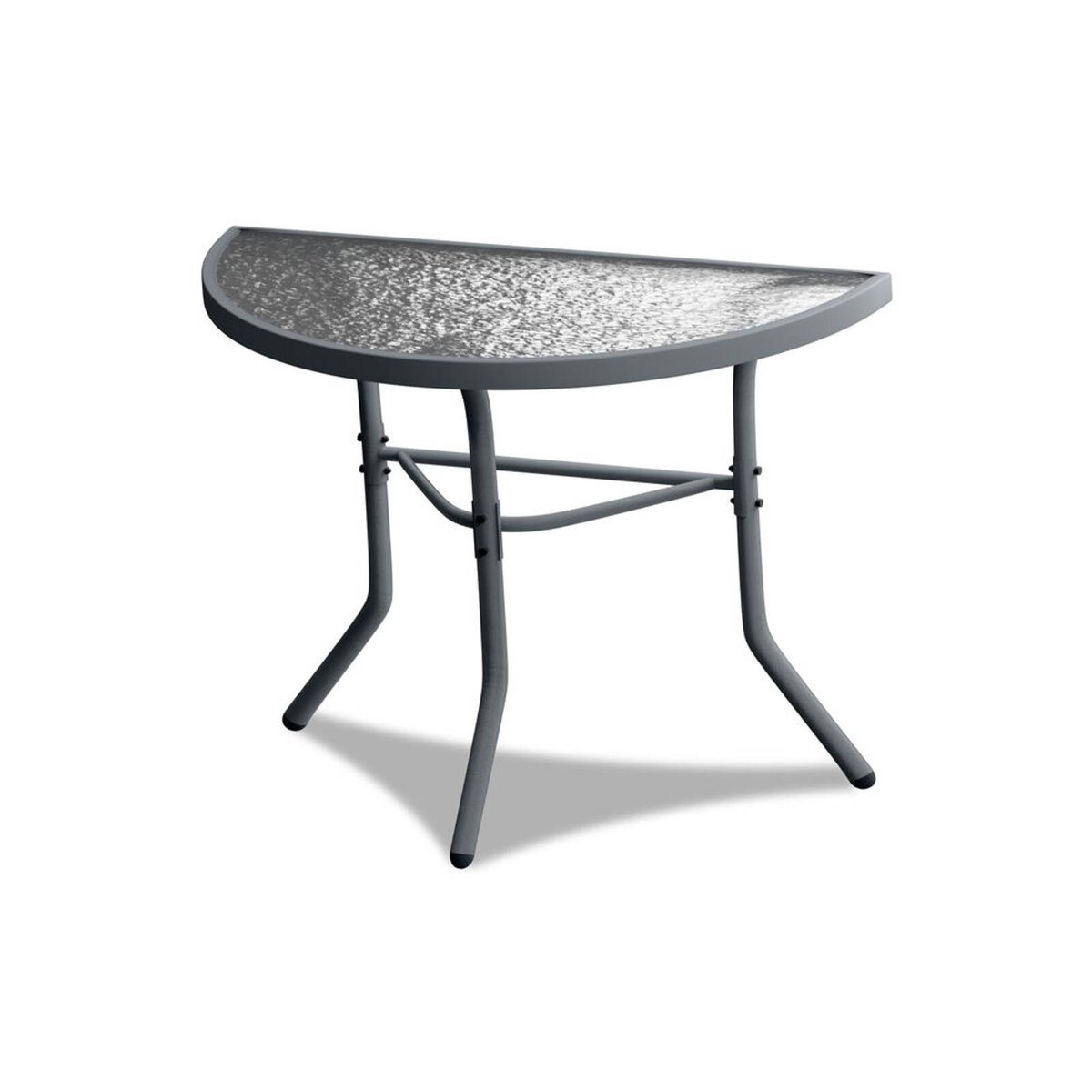 ALFORDSON Grey 60cm Semi-circle Side Table - Bunnings Australia