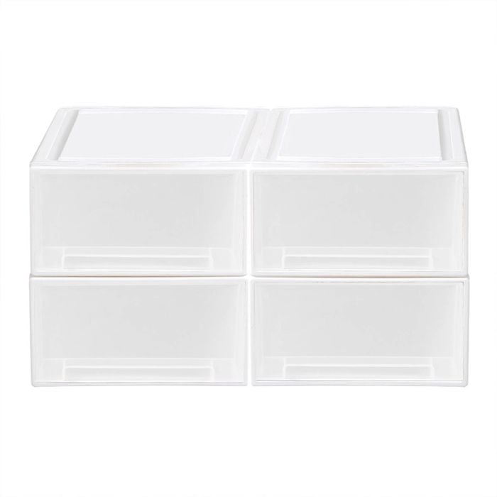 STACKED 4PCS 32L Multi Purpose Storage Drawer Set - Bunnings Australia