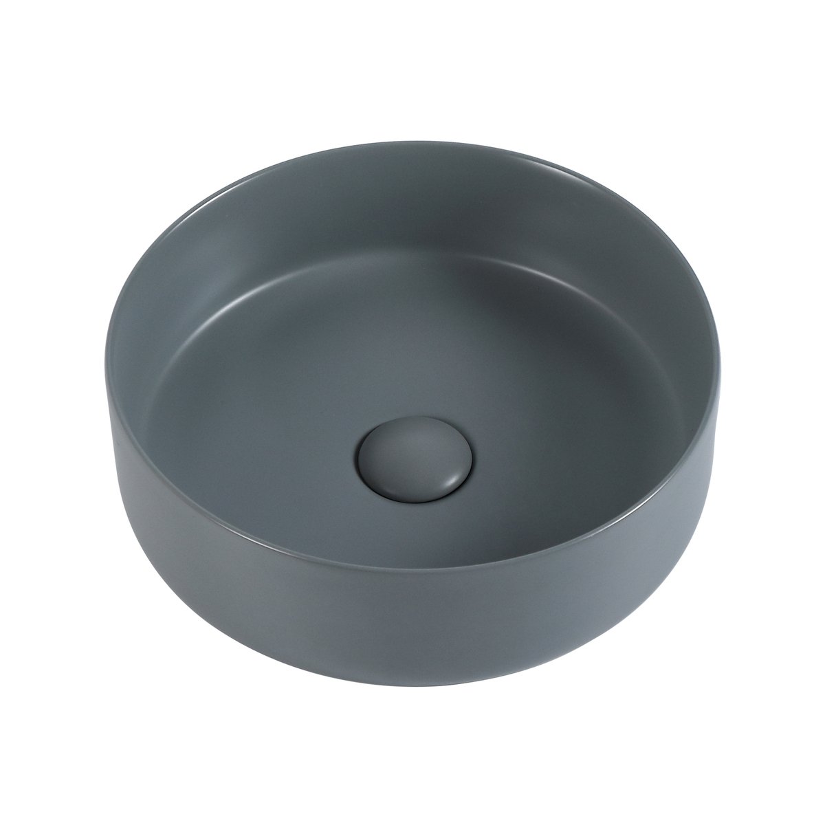 Zumi Matte Grey BETA Round Above Counter Basin - Bunnings Australia
