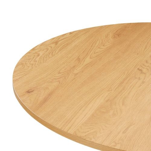 HomeStar Morrison Wooden Round Dining Table 120cm Solid Timber Legs ...