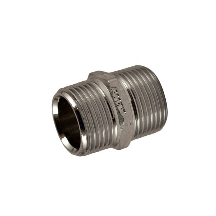 Brasshards 15mm Chrome Plated Brass Hex Nipple LF - Bunnings Australia