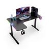 MIUZ 160cm RGB LED Gaming Desk Computer Home Office Writing Desk Racer ...