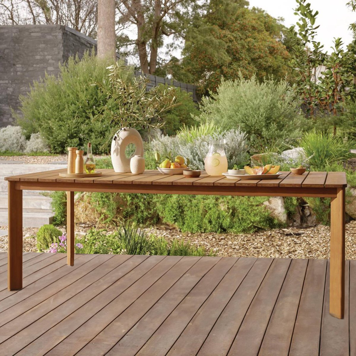 Mimosa Santo Timber Dining Table - Bunnings Australia