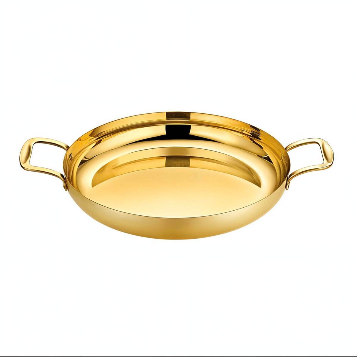 SOGA 28cm Gold Flat Base Seafood Dry Pot - Bunnings Australia