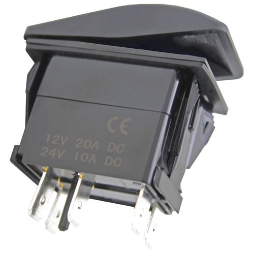 Switch Boss Dual White LED Laser Etched Rocker Switch - Winch Isolator ...