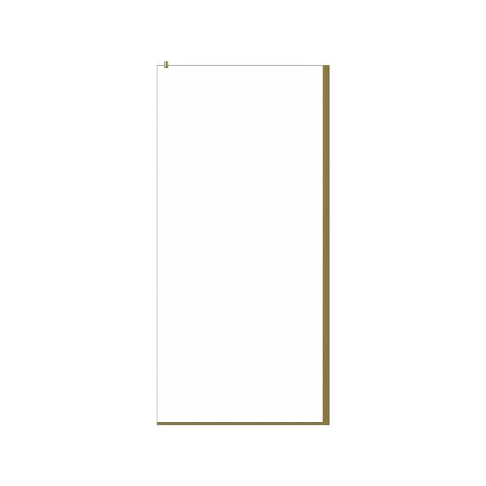 Stein 1000 x 2000mm Brushed Brass Project Shower - Return Panel Only ...