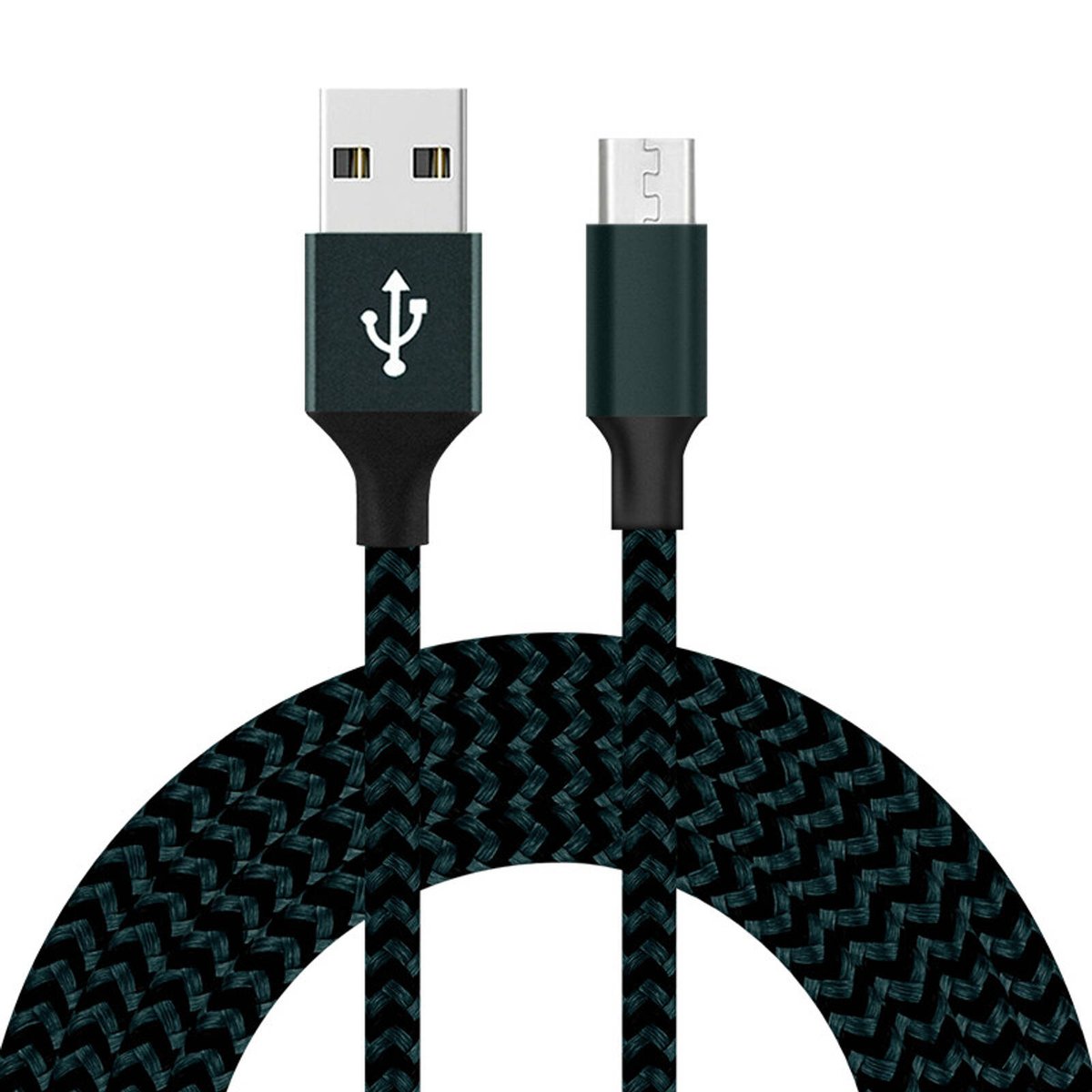 Catzon Micro USB Cable 5-Pack (1M, 2M, 2M, 3M, 3M) Nylon Braided Fast ...