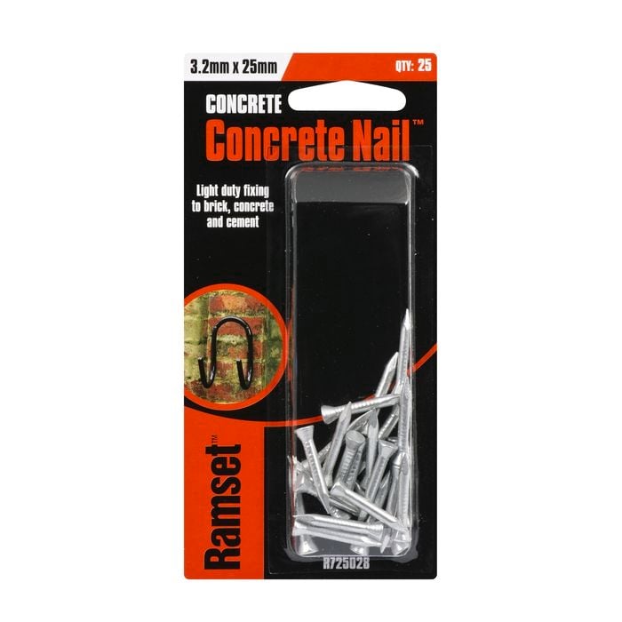 Ramset 3.2 x 25mm Concrete Nail - 25 Pack - Bunnings Australia