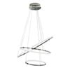 Vencha Crown 3 Ring LED Pendant Light - Chrome (5000K) - Bunnings Australia