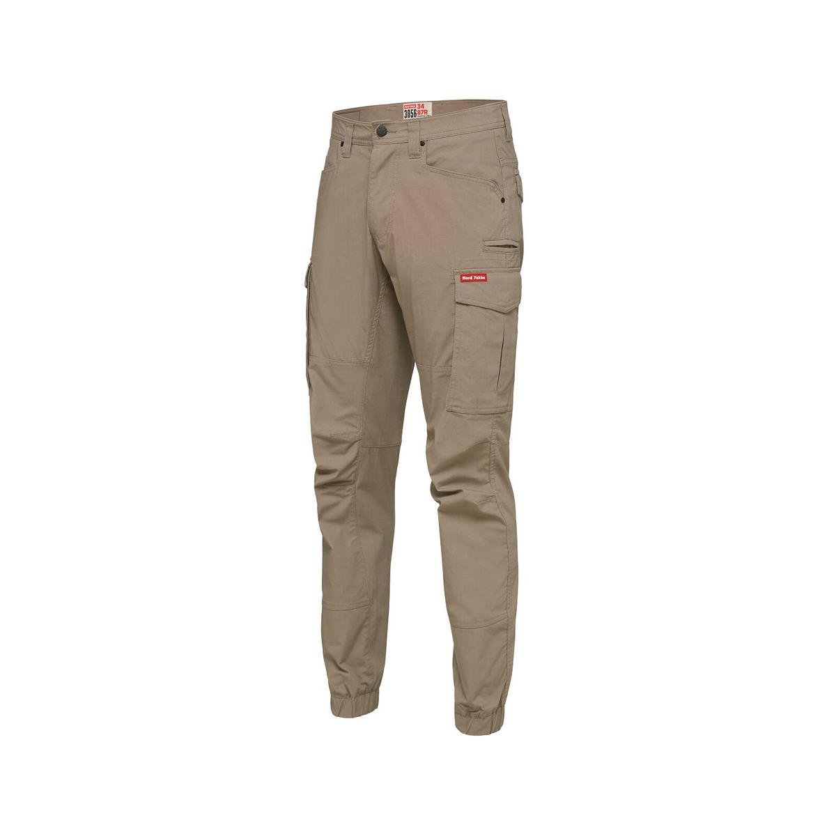Hard Yakka Size 77R Desert 3056 Stretch Ripstop Cargo Pants With Cuffs ...