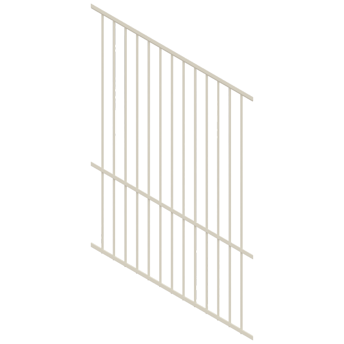 ProtectorAl 1201-2400W x 1200H Surfmist Flat Top Square Picket Pool ...