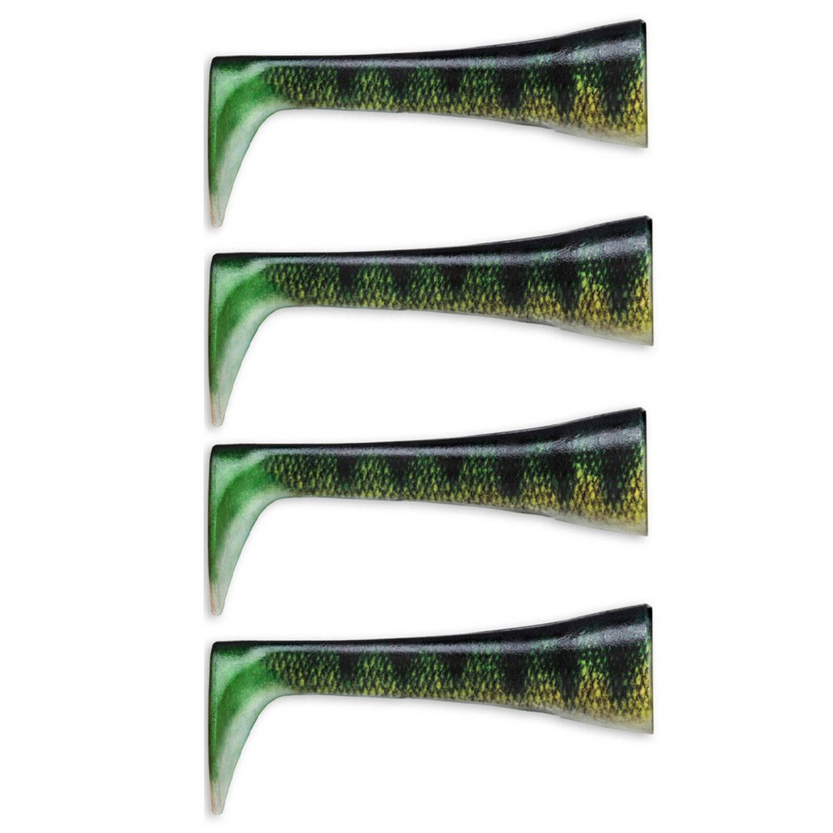 2x 2PK Rapala Replacement Tails For 20cm X Rap Peto Lures - Live Perch ...