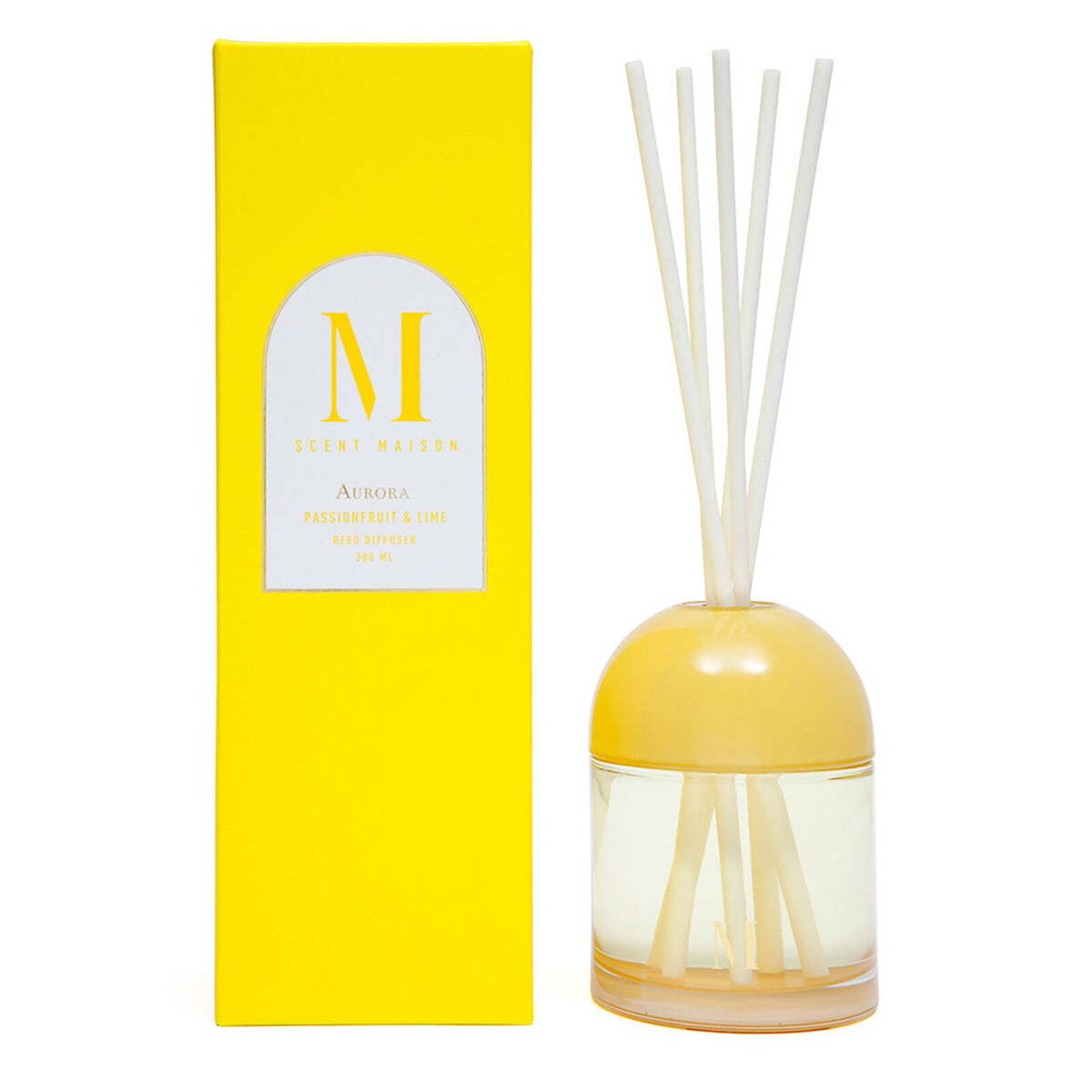 Scent Maison Aurora 300ml Reed Diffuser - Passionfruit & Lime ...
