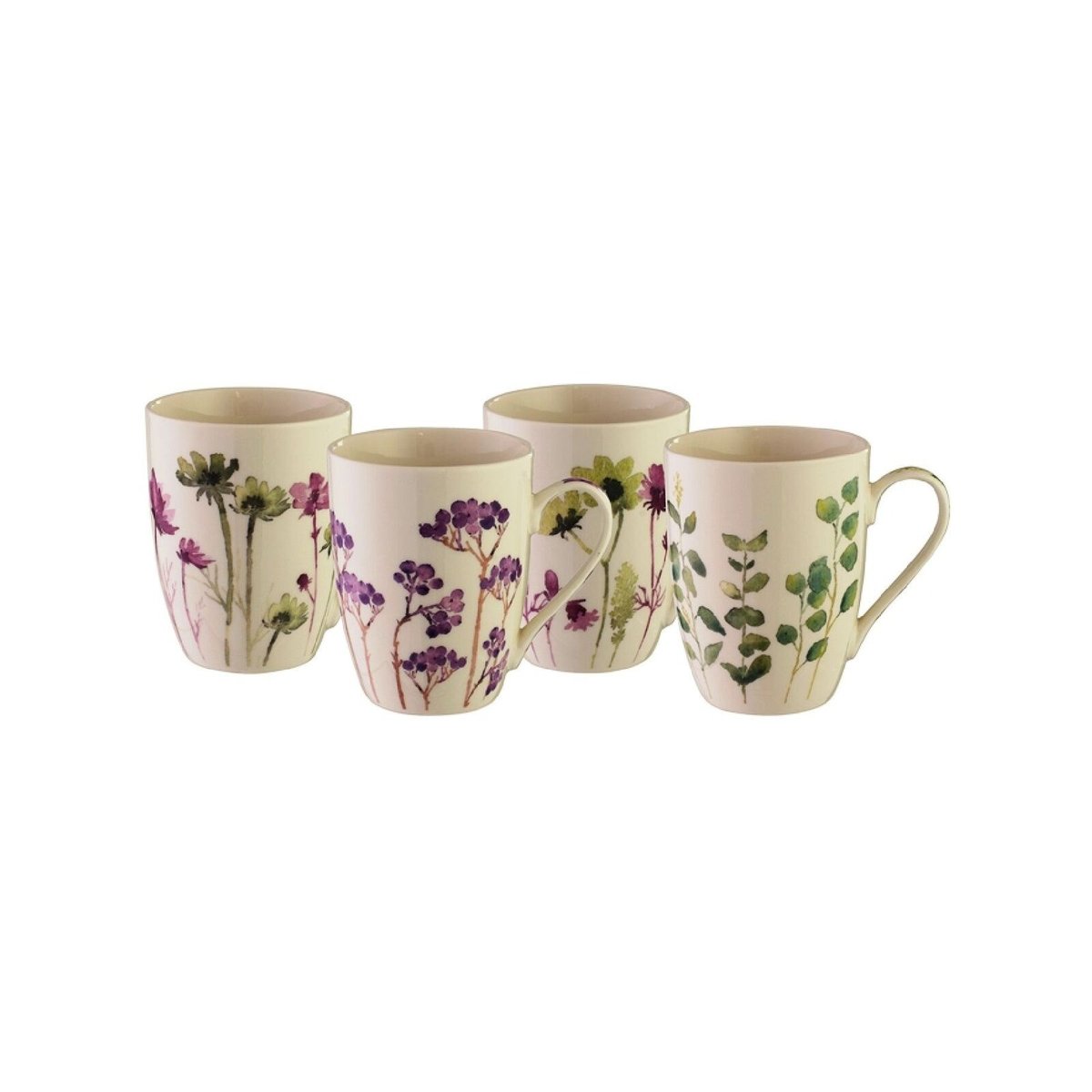Bundanoon New Bone China Coffee & Tea Mugs - 355ml Coupe Botanical ...