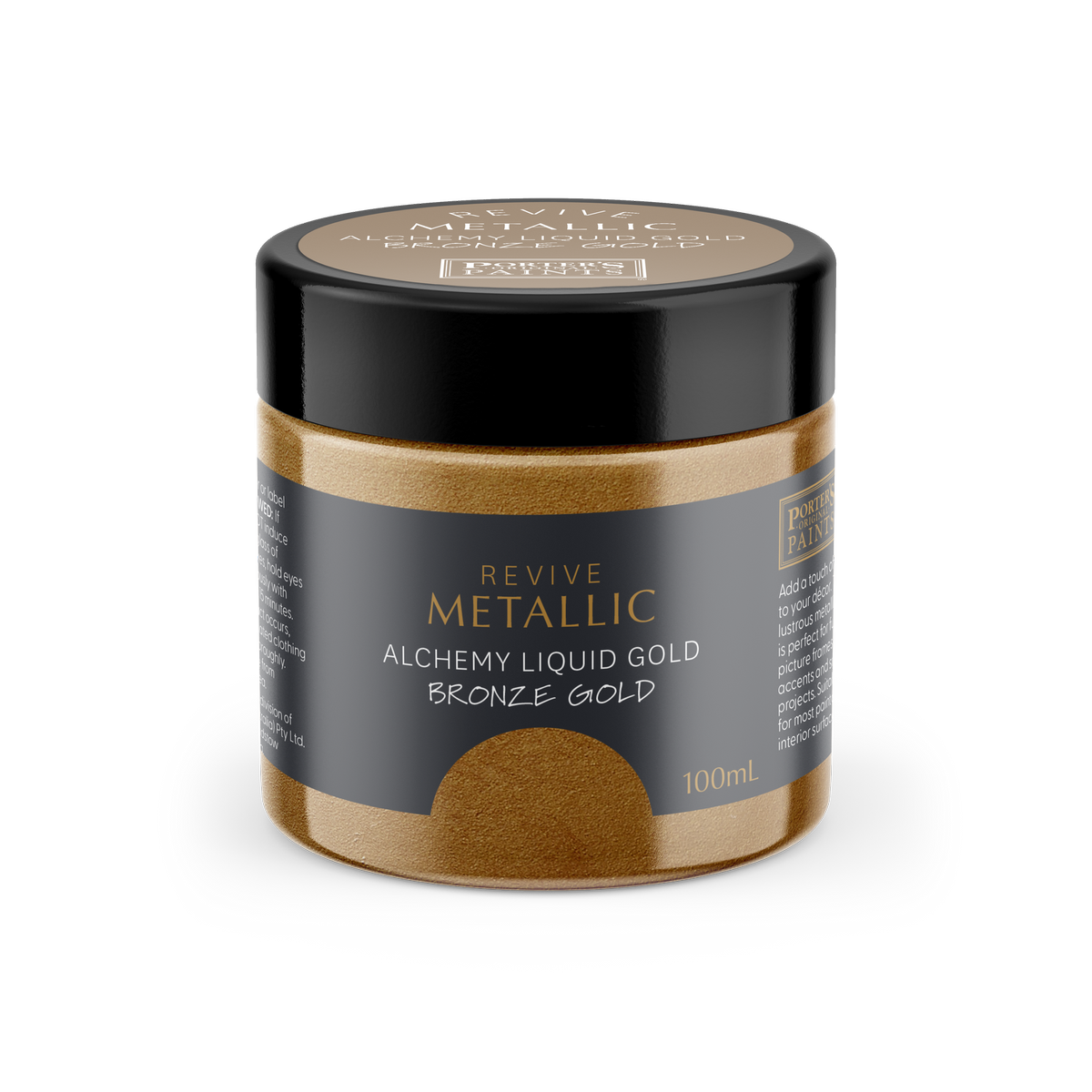 Porter's Paints 100ml Metallic Bronze Gold Furniture Paint - Bunnings ...