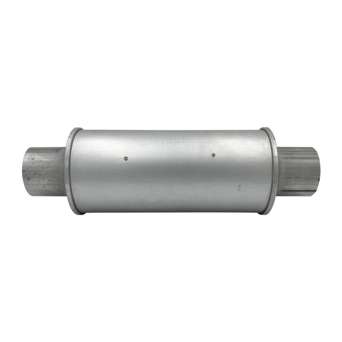 GASO Round Muffler, 3" In/Out, Centre/Centre, 5" Diam x 12" Straight ...