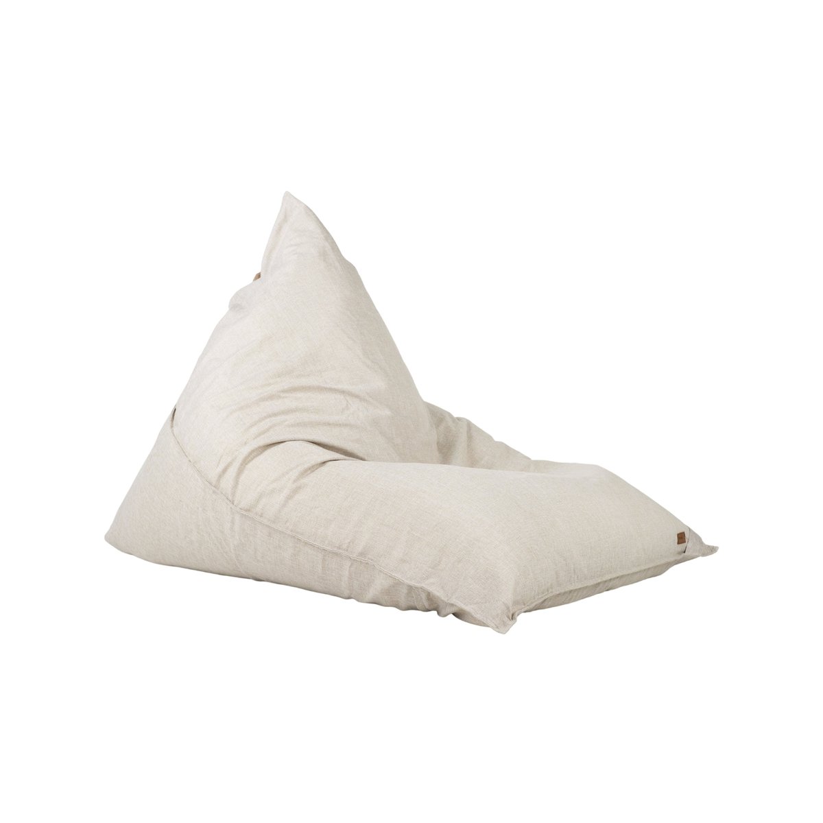 Mooi Living - Large Triangle Bean Bag - Luxury Linen Look - Komfort ...