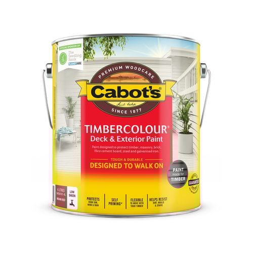 Cabot's 4L Indian Red Timbercolour Deck And Exterior Paint - 4L ...