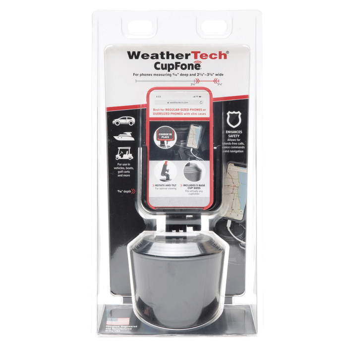 WeatherTech CupFone Car Mobile Phone Holder Universal Adjustable Cup ...
