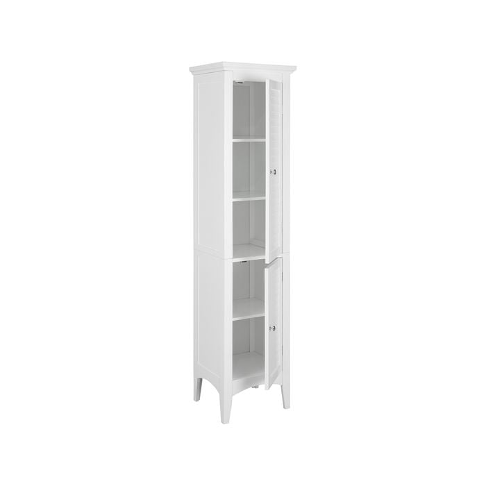 Teamson Home Glancy Two Shutter Doors Wooden Tall Tower Storage Cabinet ...