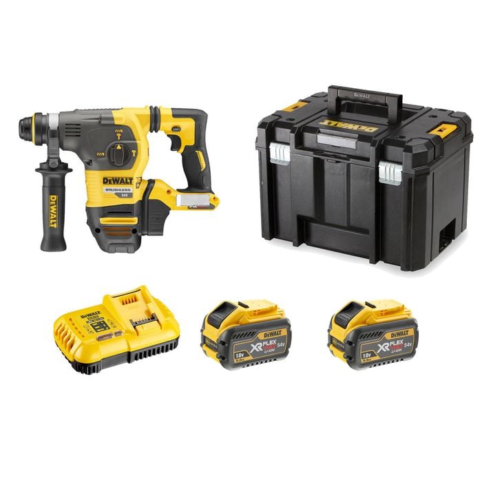 DeWALT 54V 9.0Ah Flexvolt SDS Plus 3 Mode Rotary Hammer Drill Kit ...