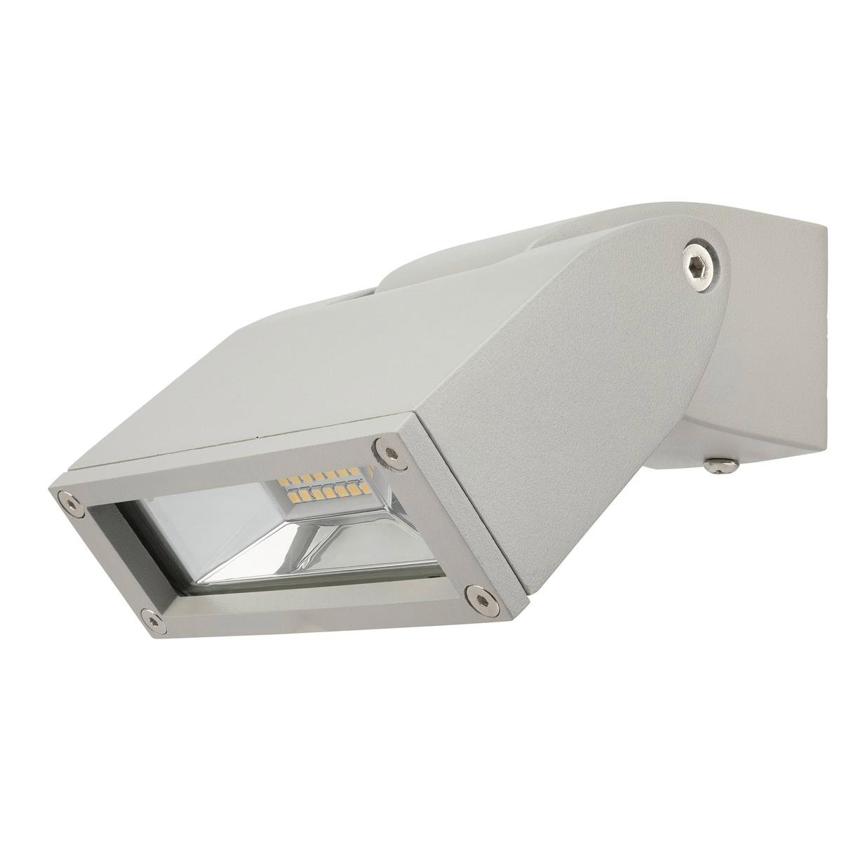 Brilliant 12W Silver LED Nighthawk Flood Light - Bunnings Australia