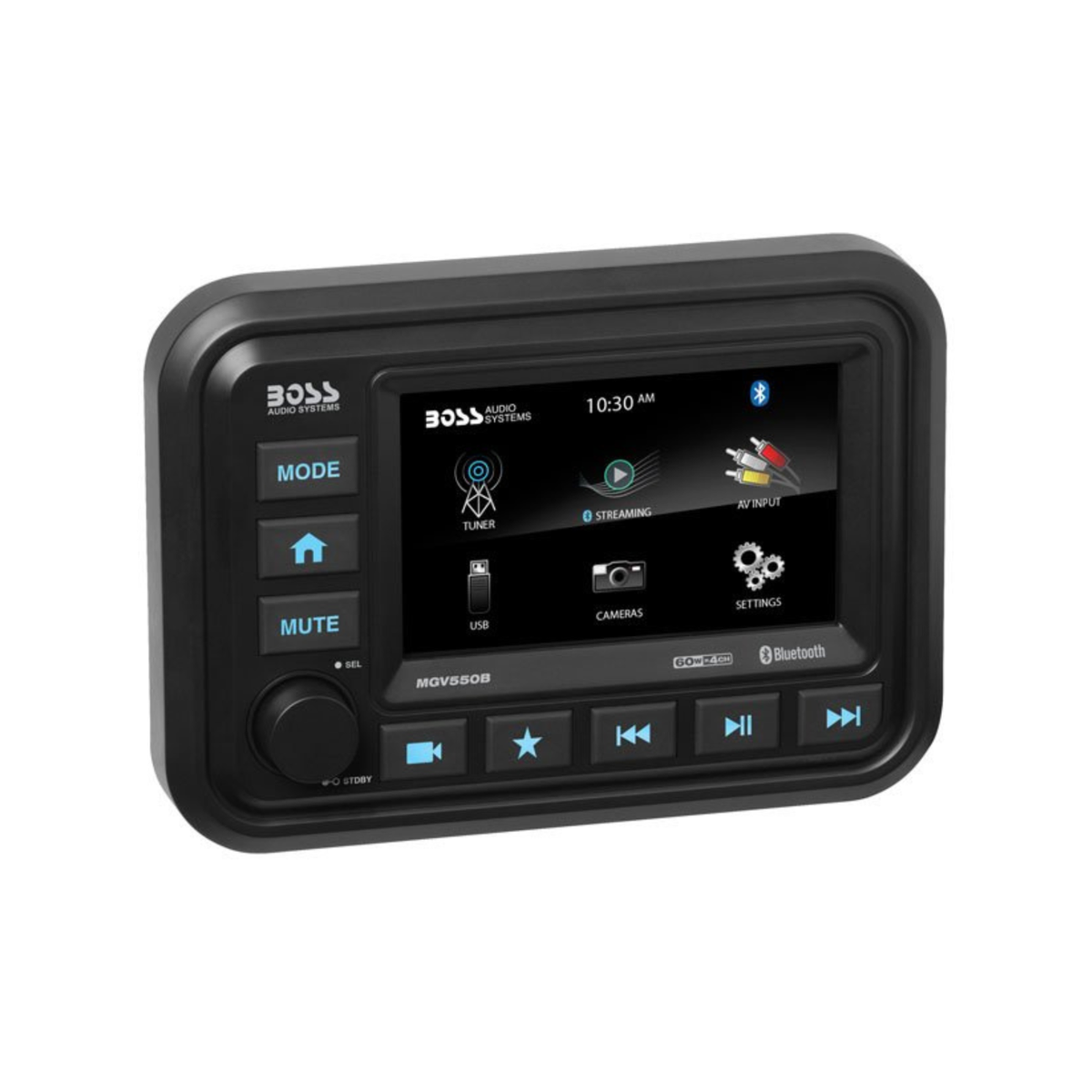 Boss Audio MGV550B Marine IPx6 5" Touch Screen Bluetooth Receiver ...