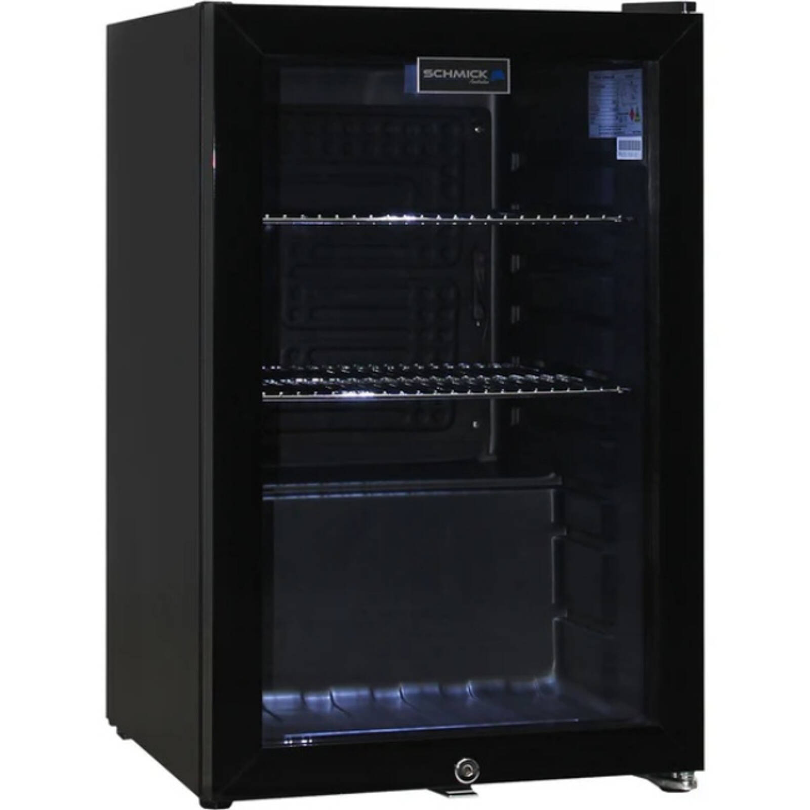 Schmick Black Tropical Double Glazed Glass Door 70 Litre Bar Fridge Bunnings Australia