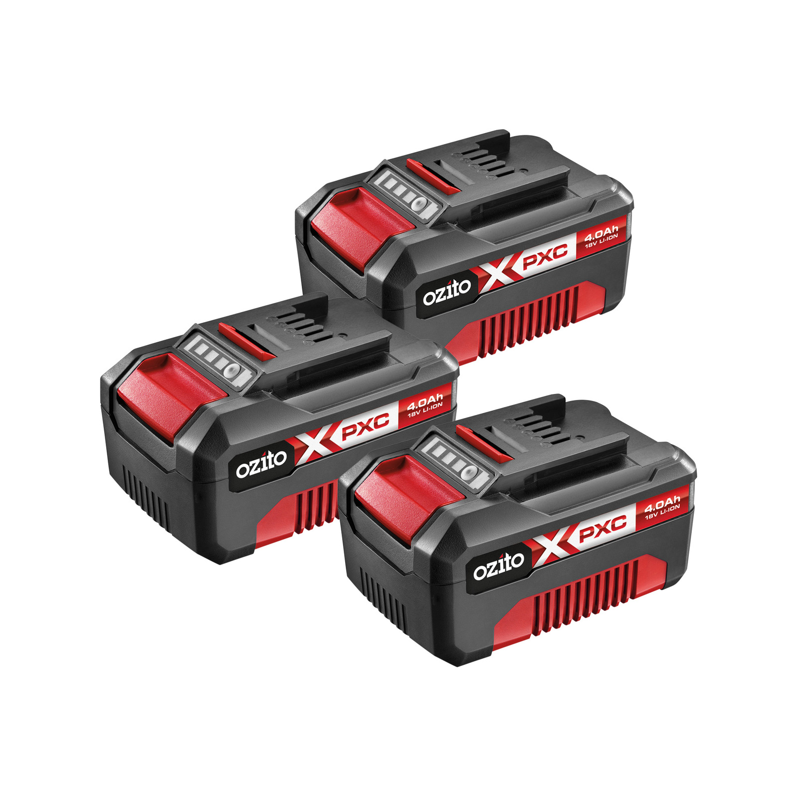 Ozito PXC 18V 2 x 4.0Ah Batteries and Multi Charger Pack - Price ...