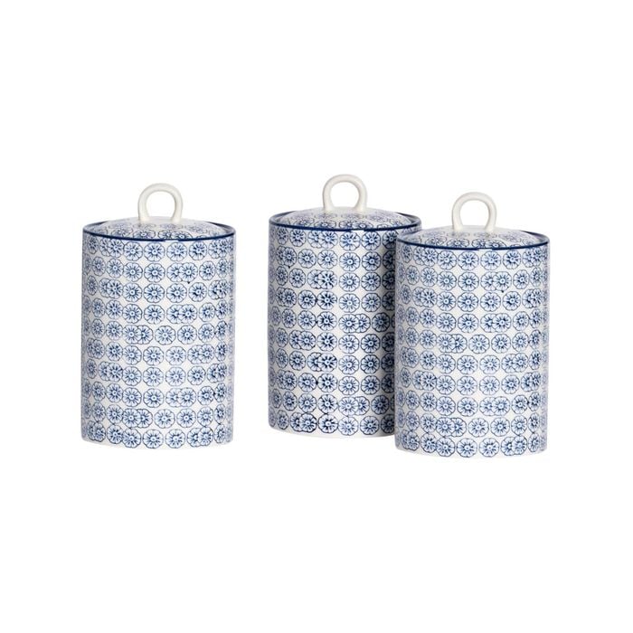 Nicola Spring Tea Coffee and Sugar Canister Storage Jar - Porcelain ...