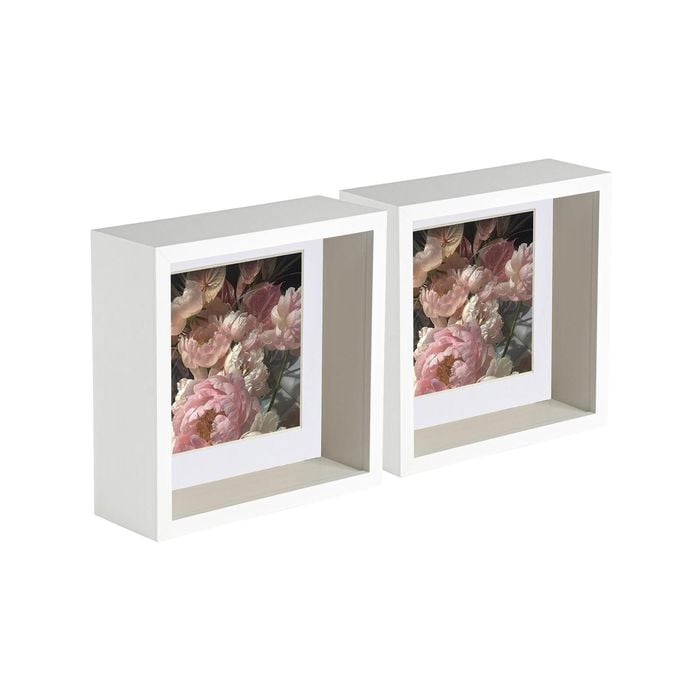 Nicola Spring 5 Piece 6 x 6 3D Shadow Deep Box Photo Frame Set - Craft ...