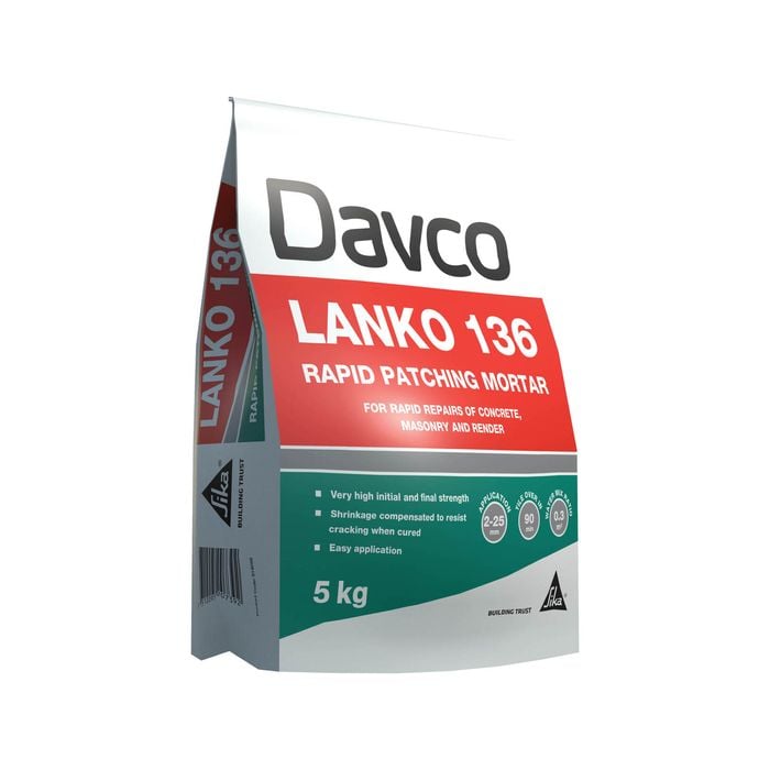 Davco 5kg 136 Rapid Patching Mortar - Bunnings Australia