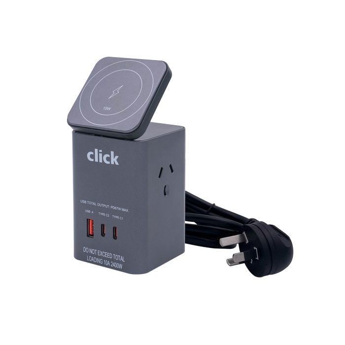 Click Power Station with PD67W USB Charger and 15W Wireless Charger ...