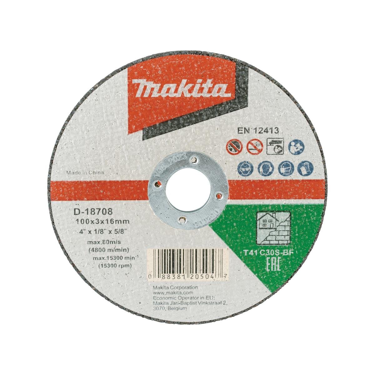 Makita 100 x 3 x 16mm Masonry Cutting Disc - Bunnings Australia