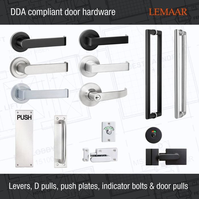 Lemaar DDA Black Concealed Fix Toilet Indicator Bolt Lock - Bunnings ...