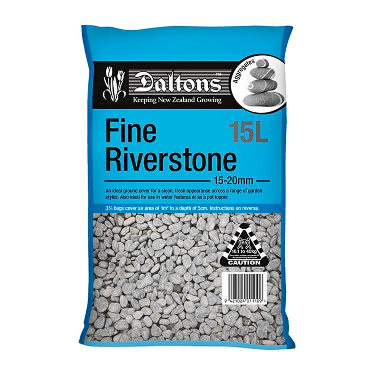 Daltons Fine Riverstone 15-20mm 15L - Bunnings New Zealand