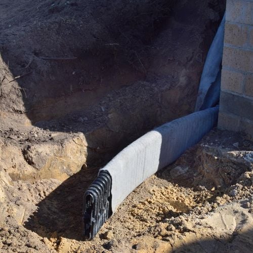 Megaflo 170 x 40mm 20m Green Socked Slotted Agi Pipe With Fittings ...