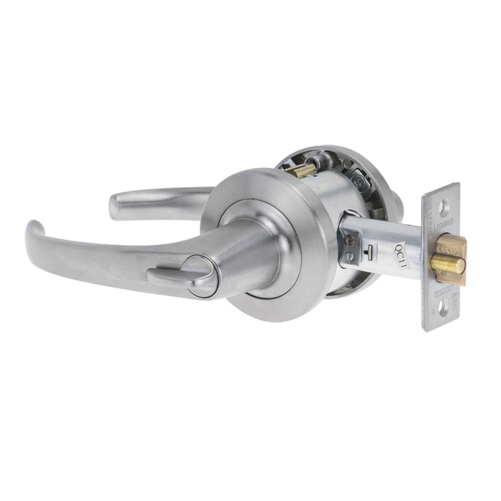 Lockwood 70mm Satin Chrome Exterior Escape Dead Latch Bunnings Australia