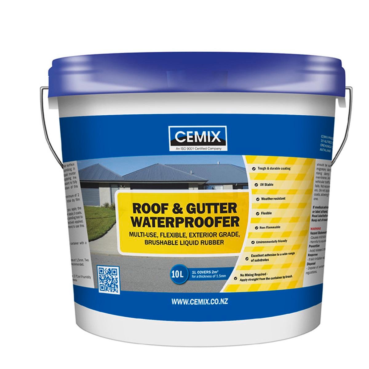 Cemix 10L Roof and Gutter Waterproofer - Bunnings New Zealand