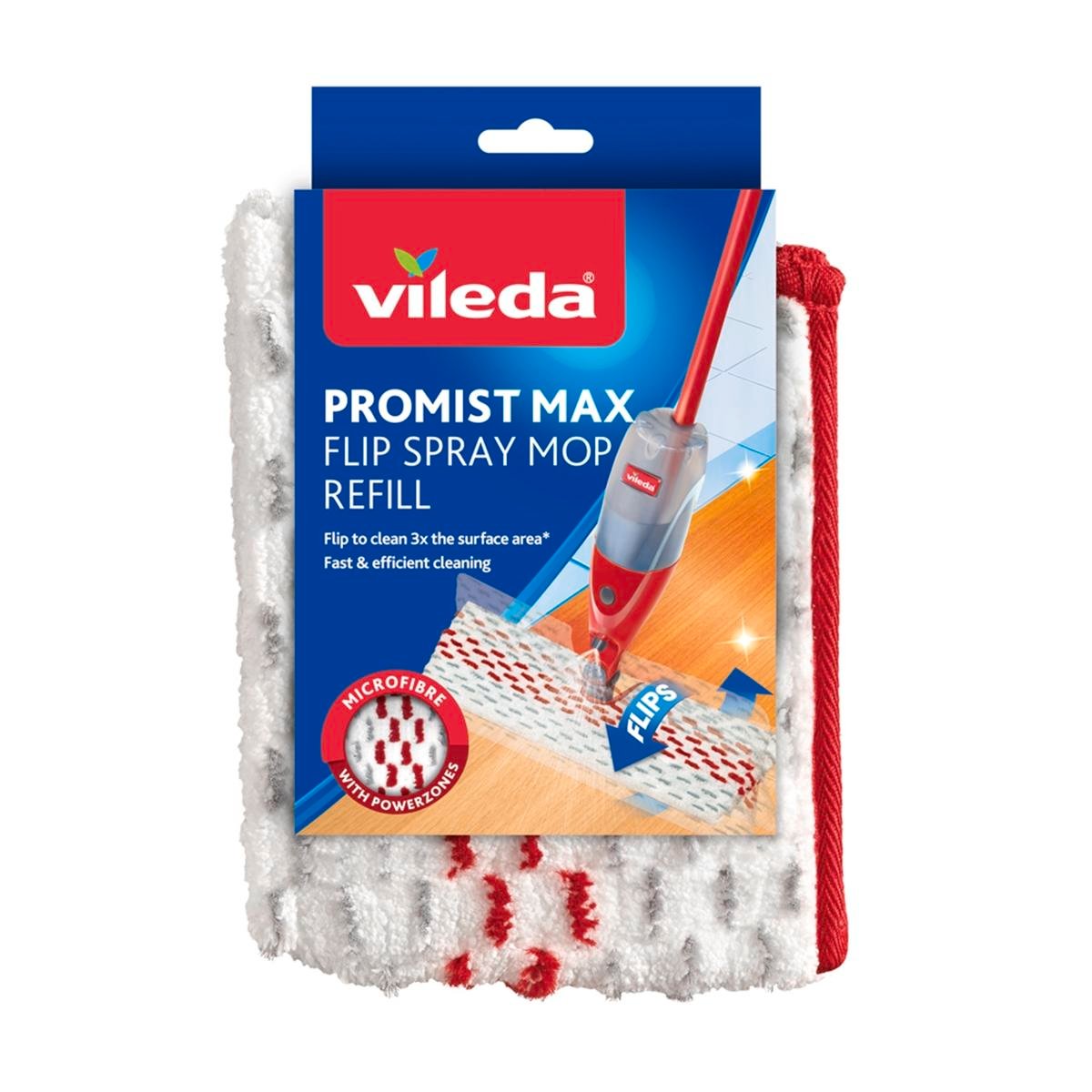 Vileda ProMist MAX Spray Mop Microfibre Refill - Bunnings Australia