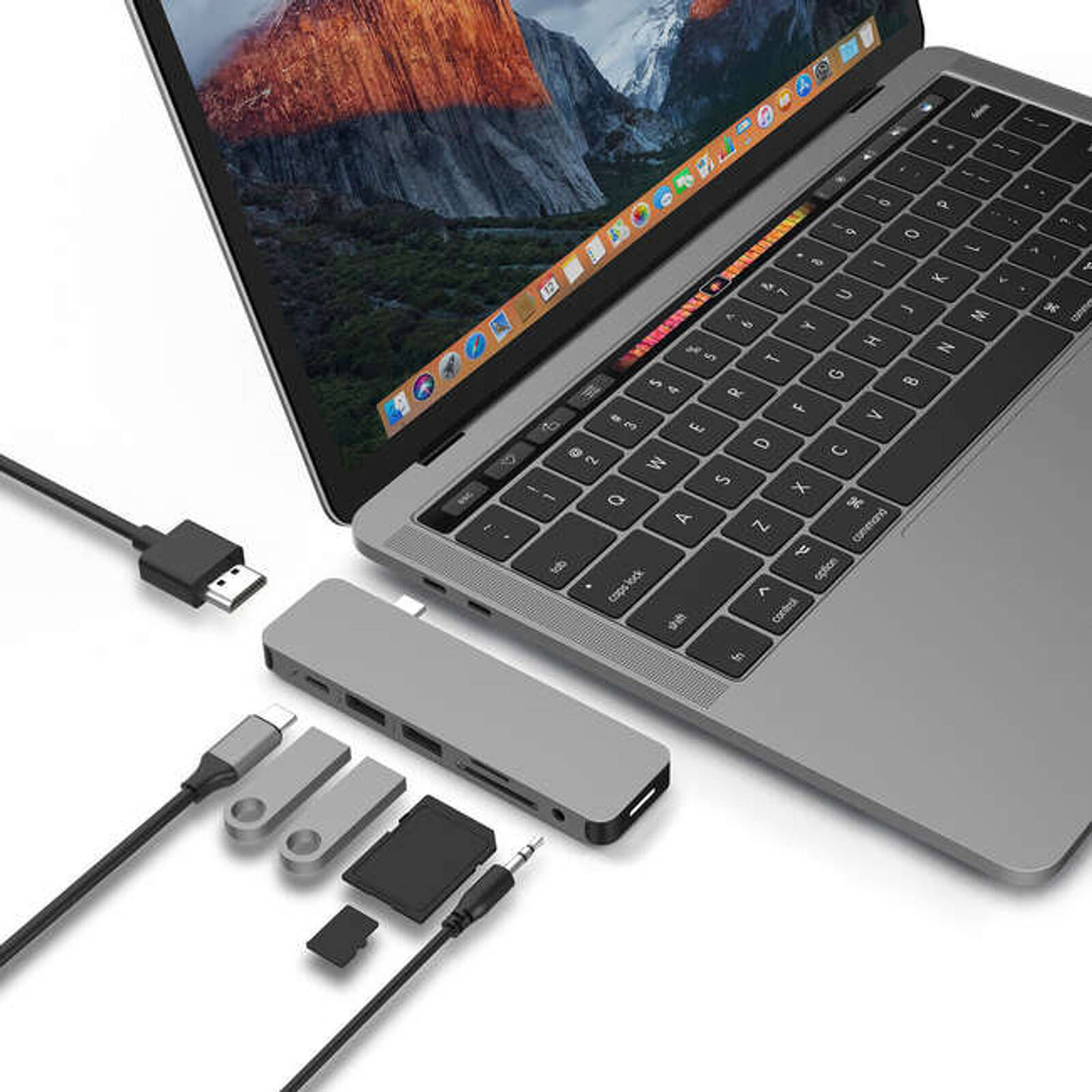HyperDrive SOLO USB-C Hub 7-in-1 for MacBook, Laptop and USB-C Devices ...