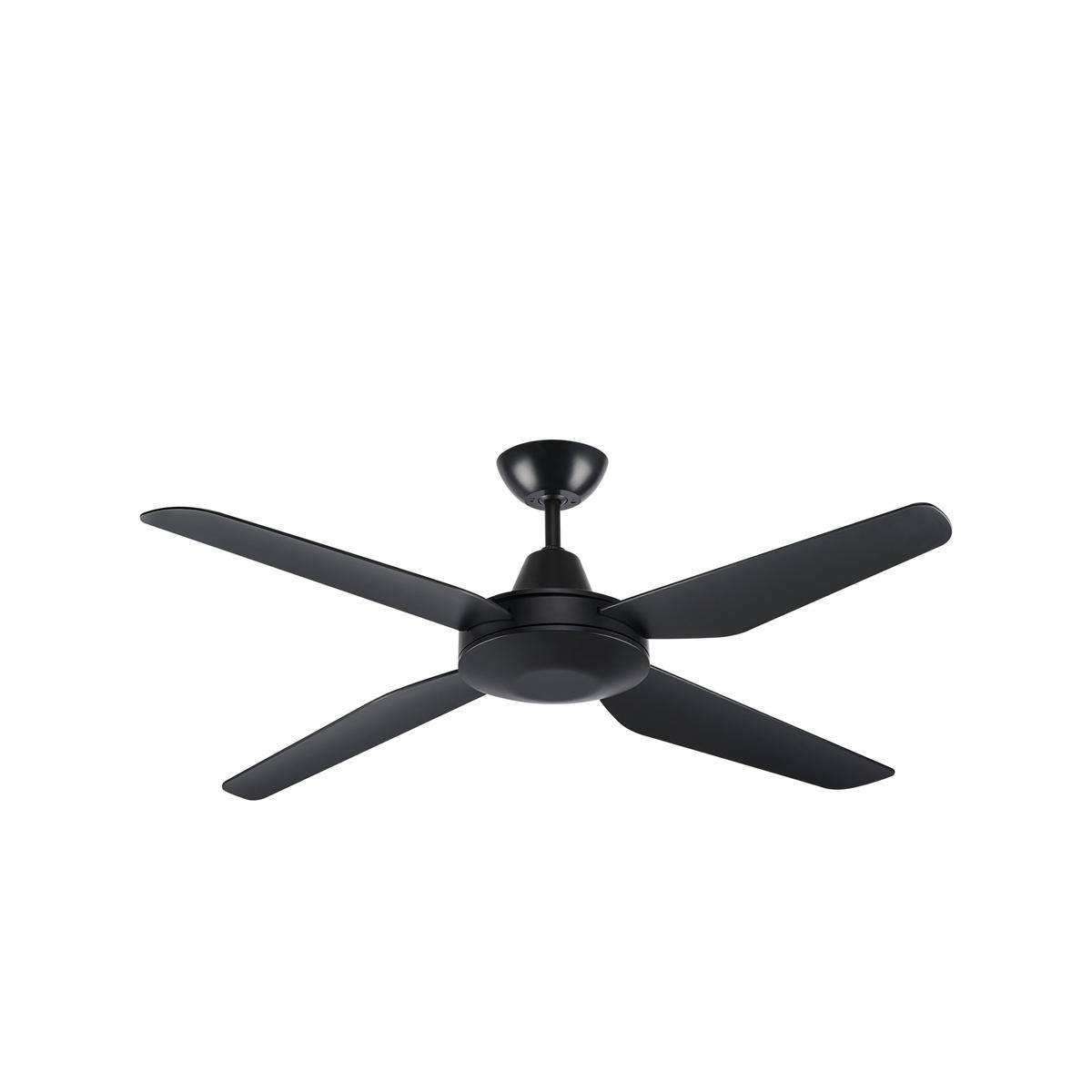 Arlec 130cm Black Grid Connect Smart Madrid 4 Blade DC Ceiling Fan ...