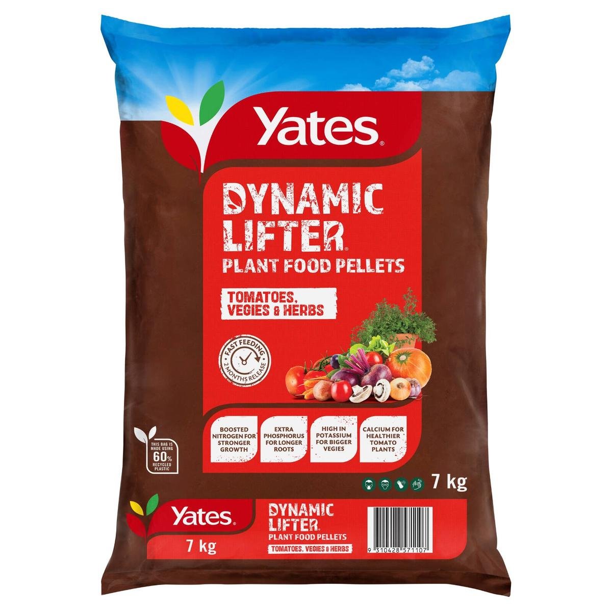 Yates 7kg Dynamic Lifter Plant Food Pellets Tomatoes, Vegies & Herbs ...