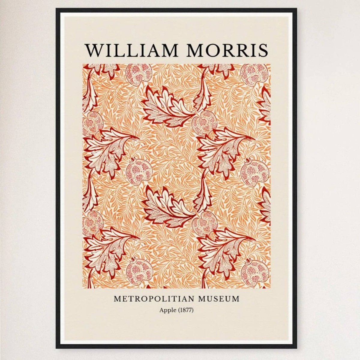 Galrie William Morris Apple Print from Metropolitan Museum (1877 ...